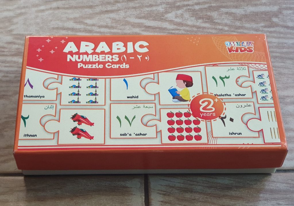 ARABIC NUMBERS PUZZLE CARDS | Deen Love World